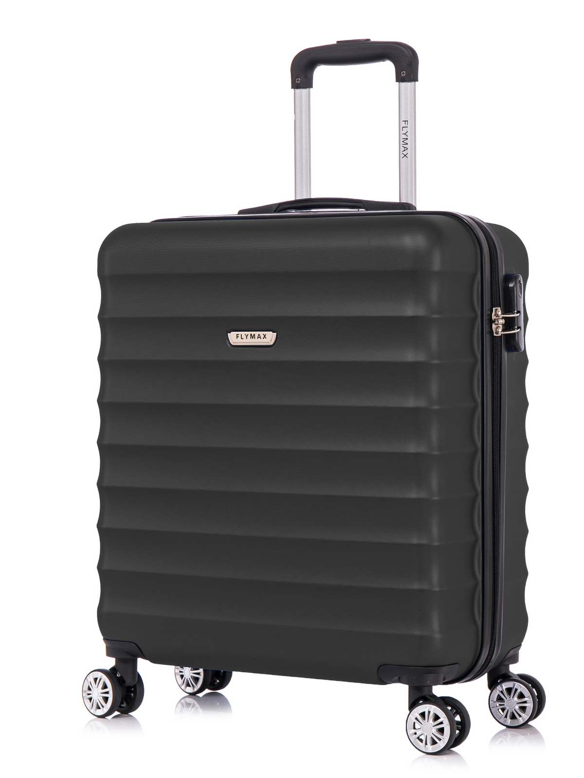 56x45x25 Cabin Suitcase - Flymax Oslo Glide 4 Wheel Super Lightweight ...