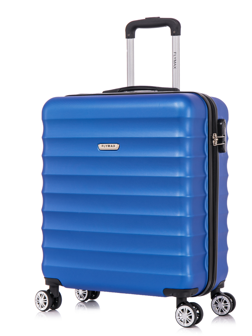 56x45x25 Cabin Suitcase - Flymax Oslo Glide 4 Wheel Super Lightweight ...