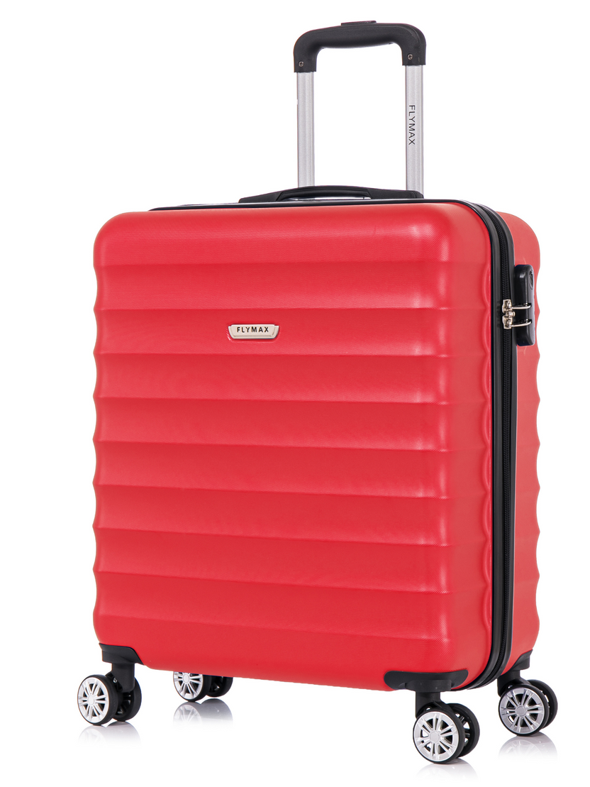 56x45x25 Cabin Suitcase - Flymax Oslo Glide 4 Wheel Super Lightweight ...