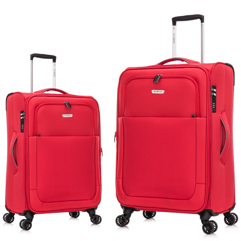 4 Wheel Lightweight Softshell Suitcase 2pc Sets - Flymax Canada ...